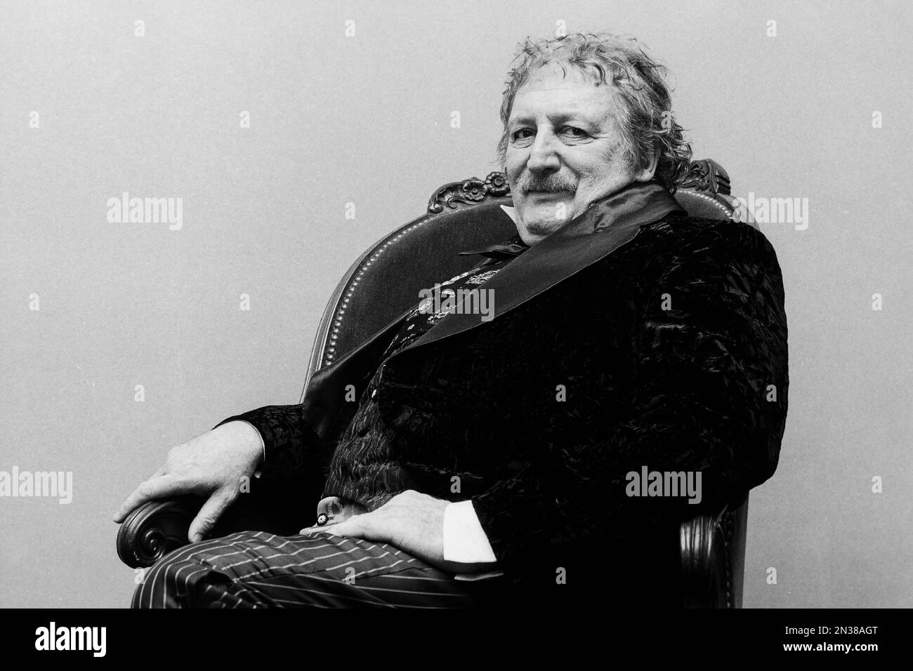 French actor Jacques Fabbri, Portrait session ahead of the creation of ...