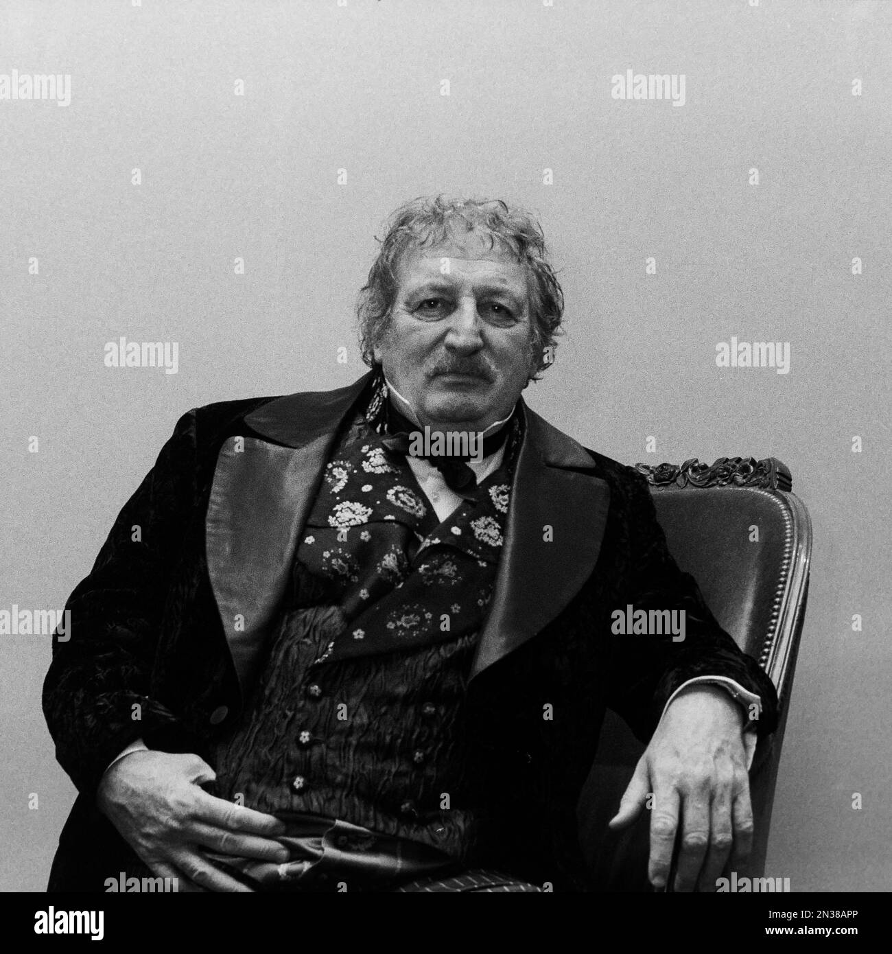 French actor Jacques Fabbri, Portrait session ahead of the creation of ...