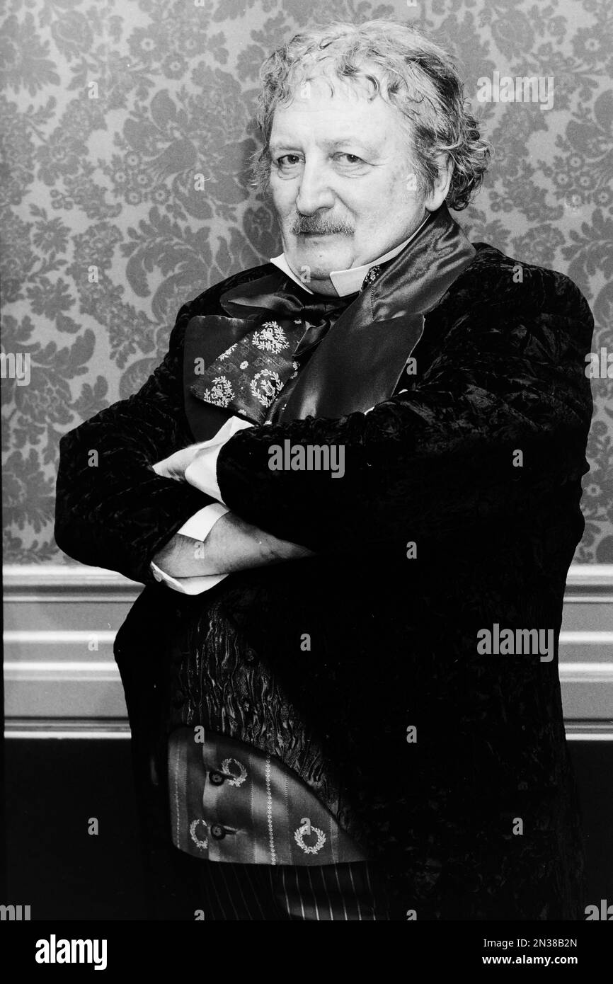 French actor Jacques Fabbri, Portrait session ahead of the creation of ...