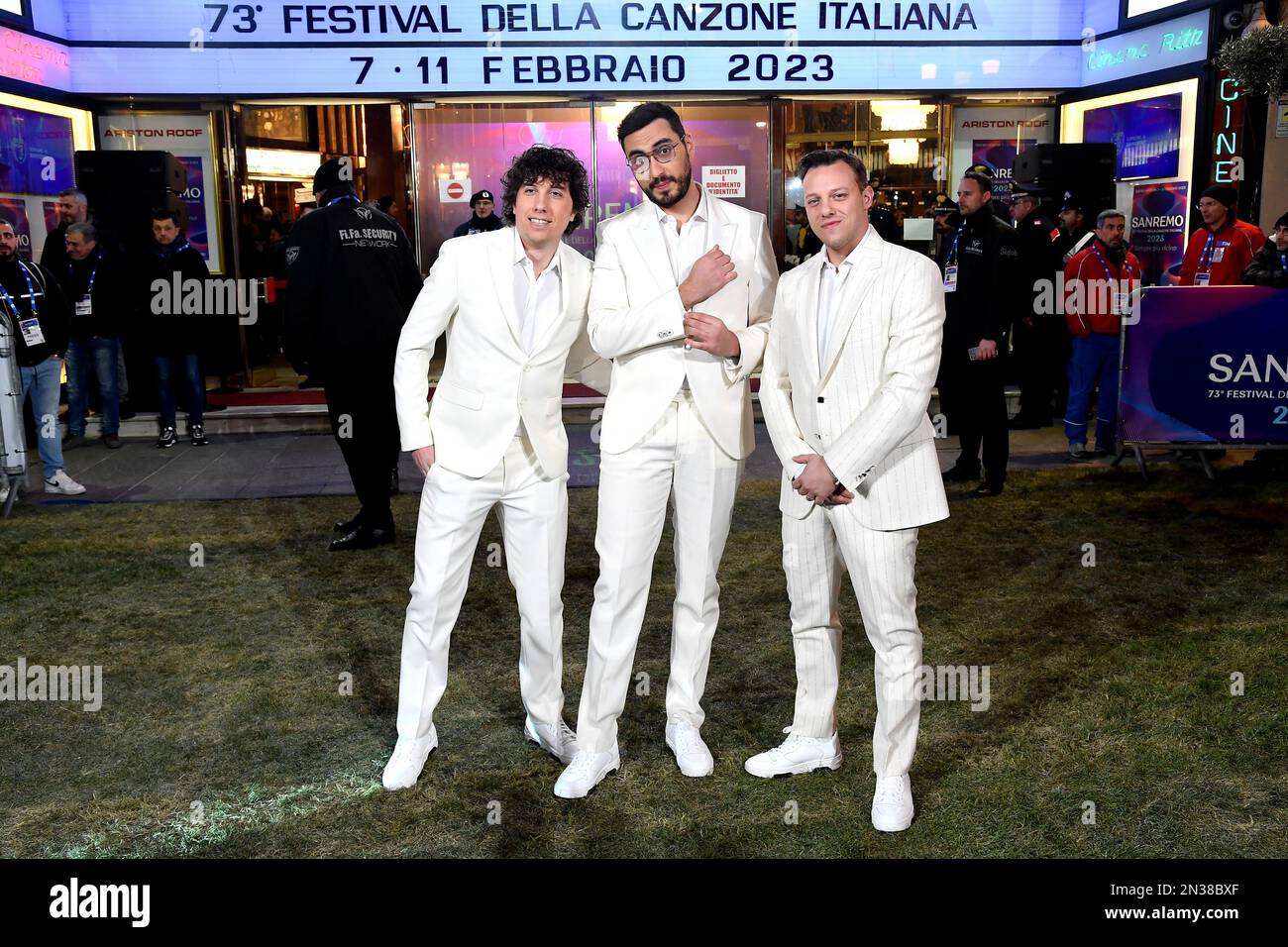 Sanremo, 73rd Italian Song Festival, Prima Festival. In the photo The ...