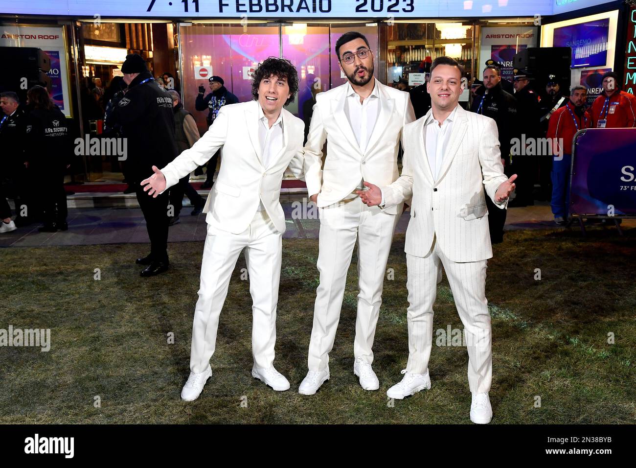 Sanremo, 73rd Italian Song Festival, Prima Festival. In the photo The ...