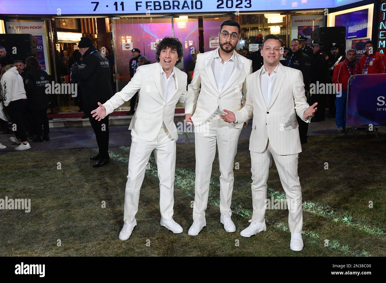Sanremo, 73rd Italian Song Festival, Prima Festival. In the photo The ...