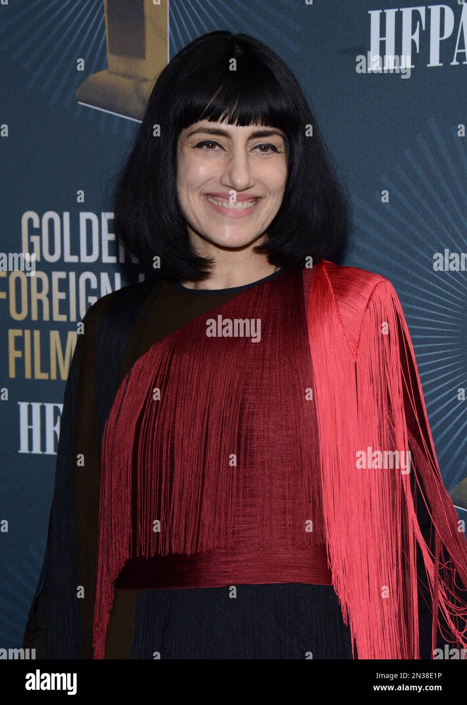 Actress and Director Ronit Elkabetz arrives at Golden Globes Foreign ...