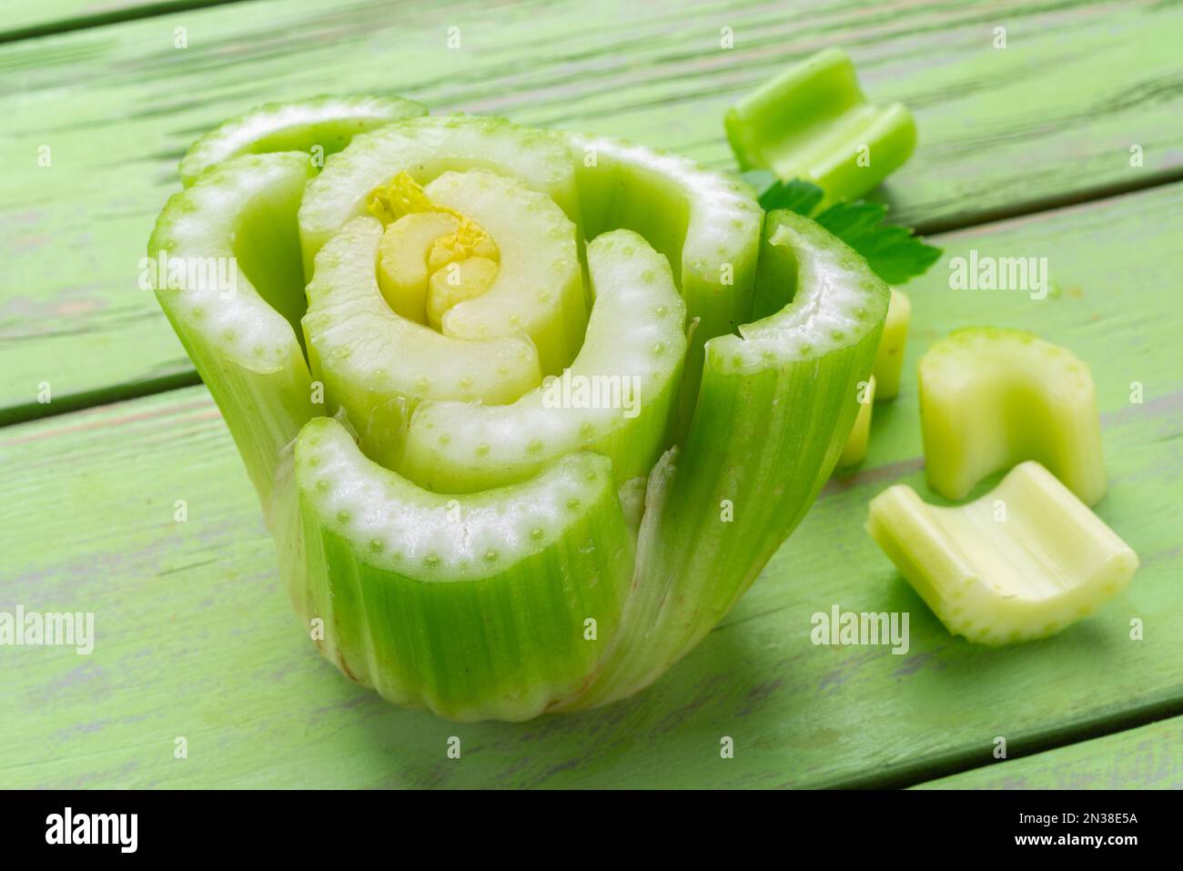 Celery stalk cross section hi-res stock photography and images - Alamy