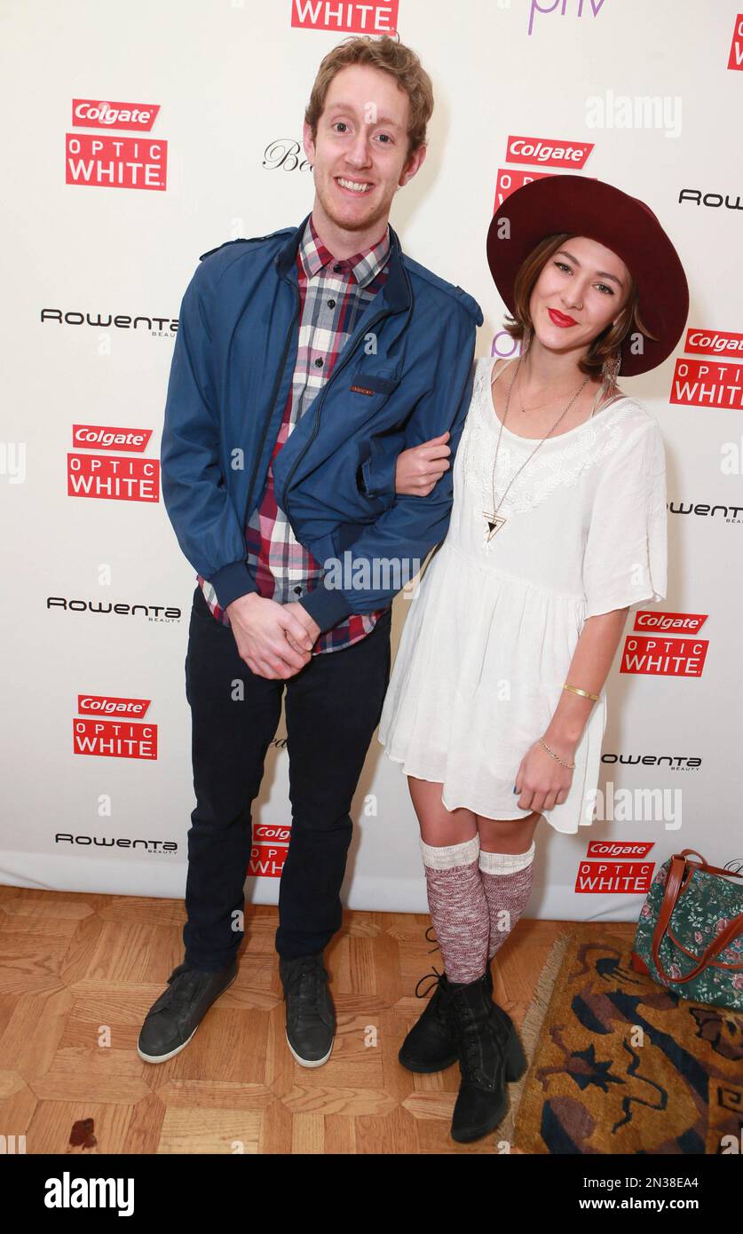 Alex Oliver and Bekka Walker attend the Colgate® Optic White® Beauty ...