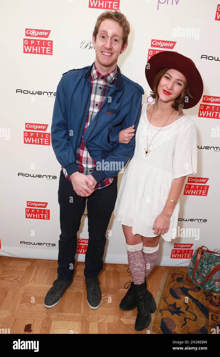 Alex Oliver and Bekka Walker attend the Colgate® Optic White® Beauty ...