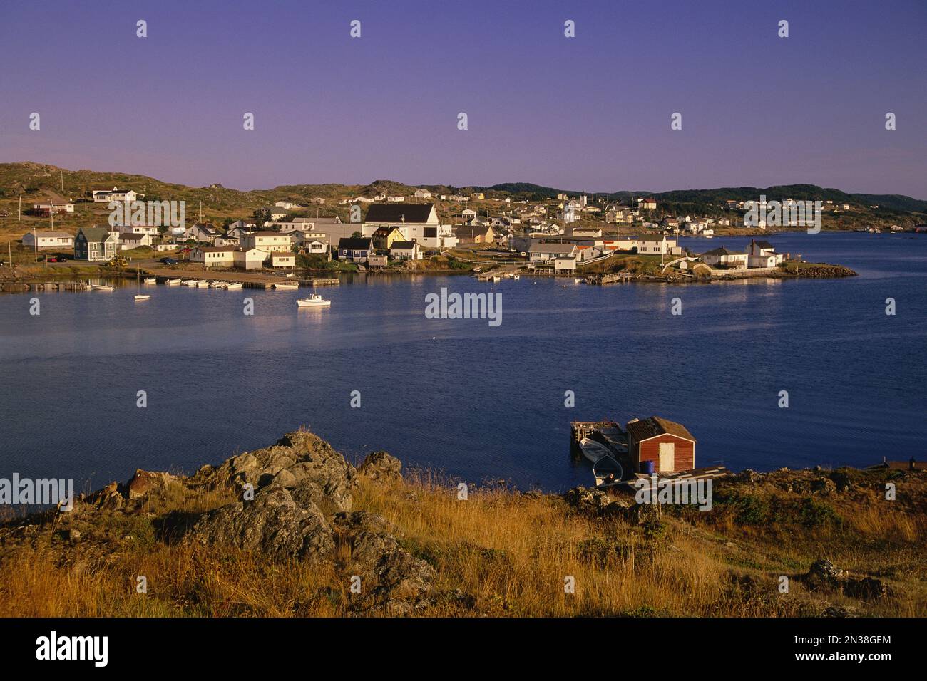 Overview of Shoreline, Twillingate, Newfoundland, Canada Stock Photo ...