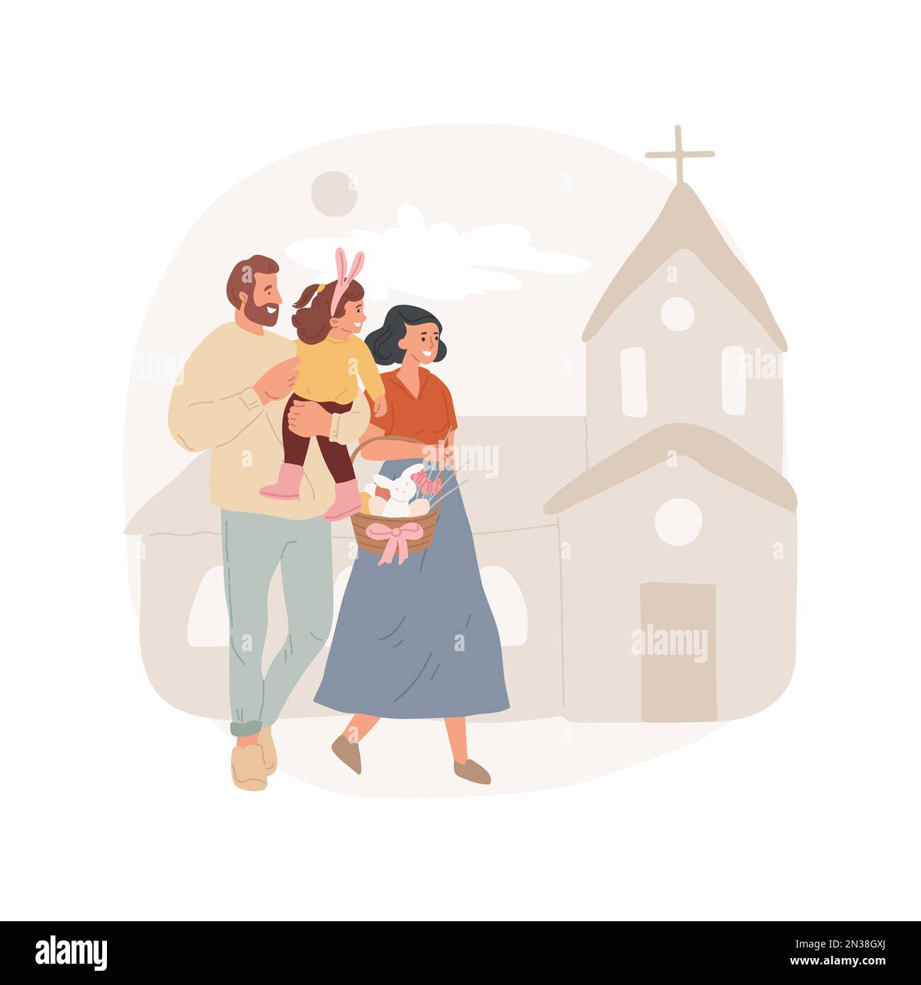 Going to church Stock Vector Images - Alamy