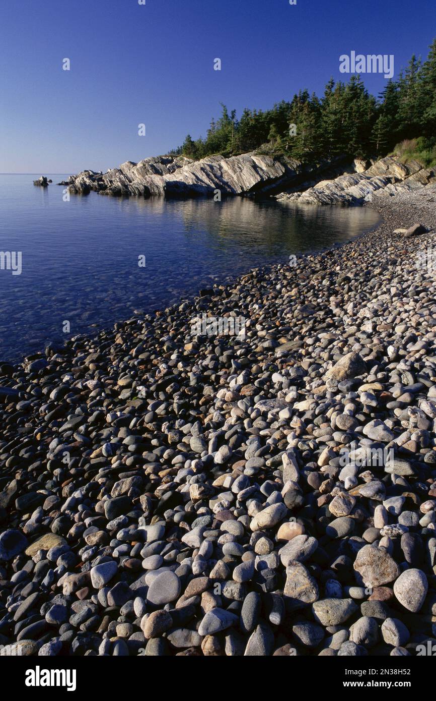 Overview of Shoreline, Grand Manan Island, New Brunswick Canada Stock Photo - Alamy