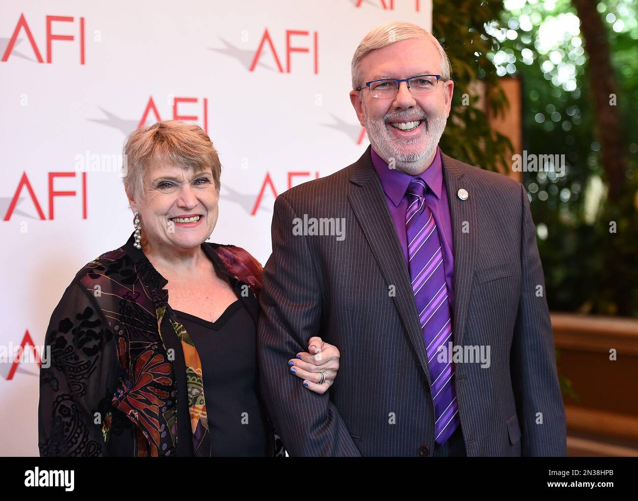 Alice Maltin and Leonard Maltin arrive at the AFI Awards at The Four ...