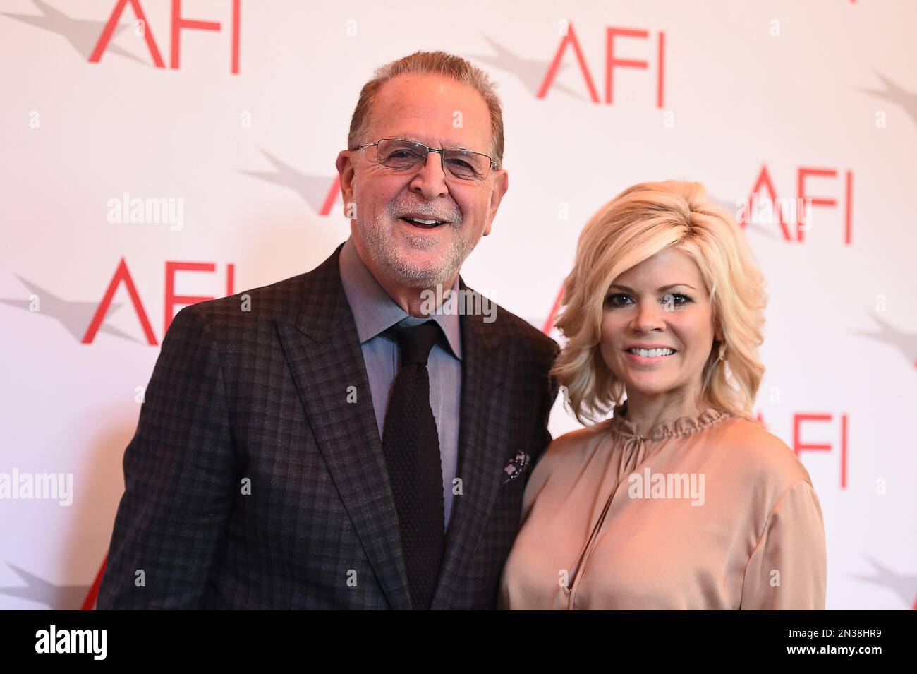 Rich Frank and Leslie Miller Frank arrive at the AFI Awards at The Four ...