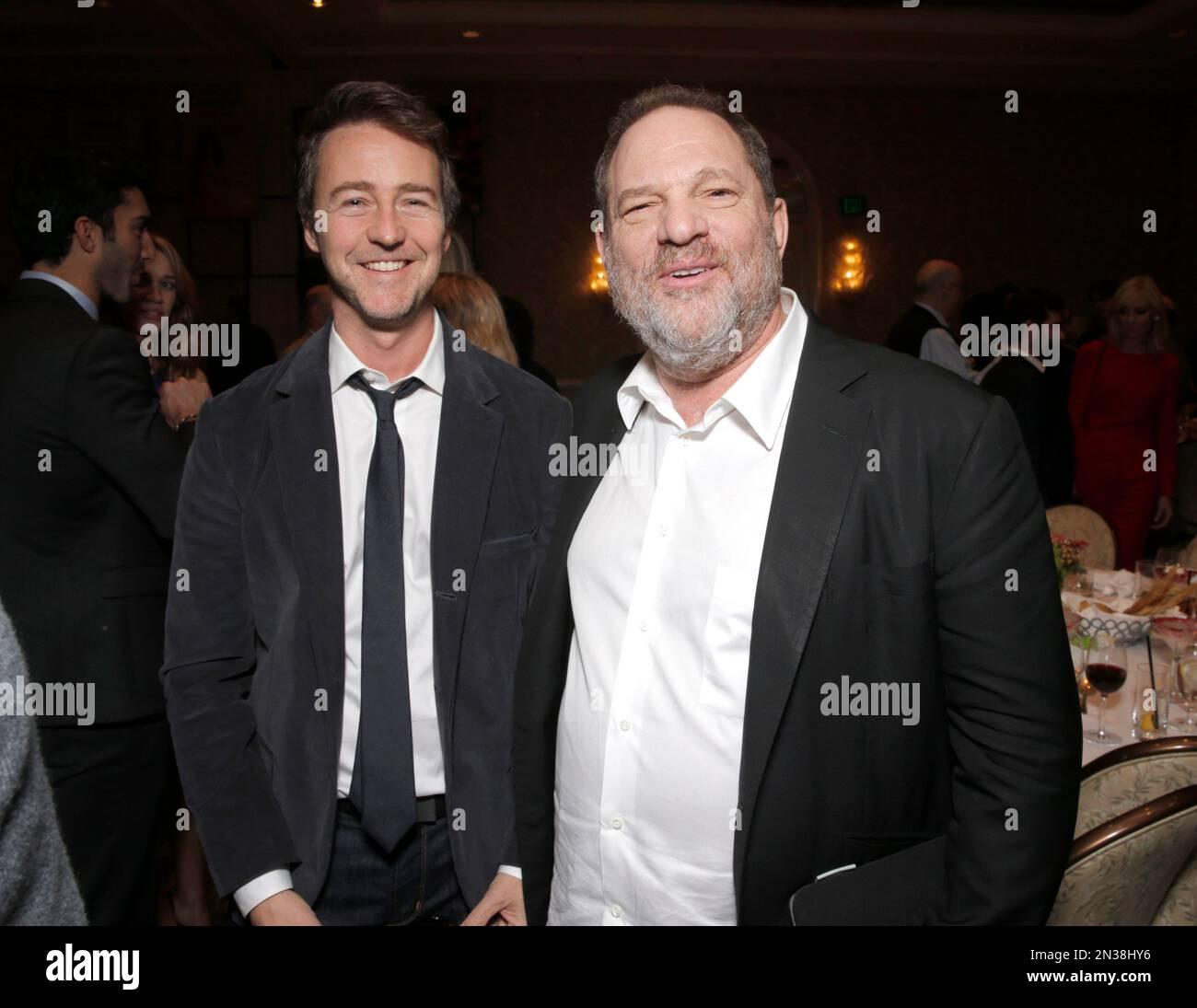 Edward Norton and Harvey Weinstein attend the AFI Awards at The Four ...