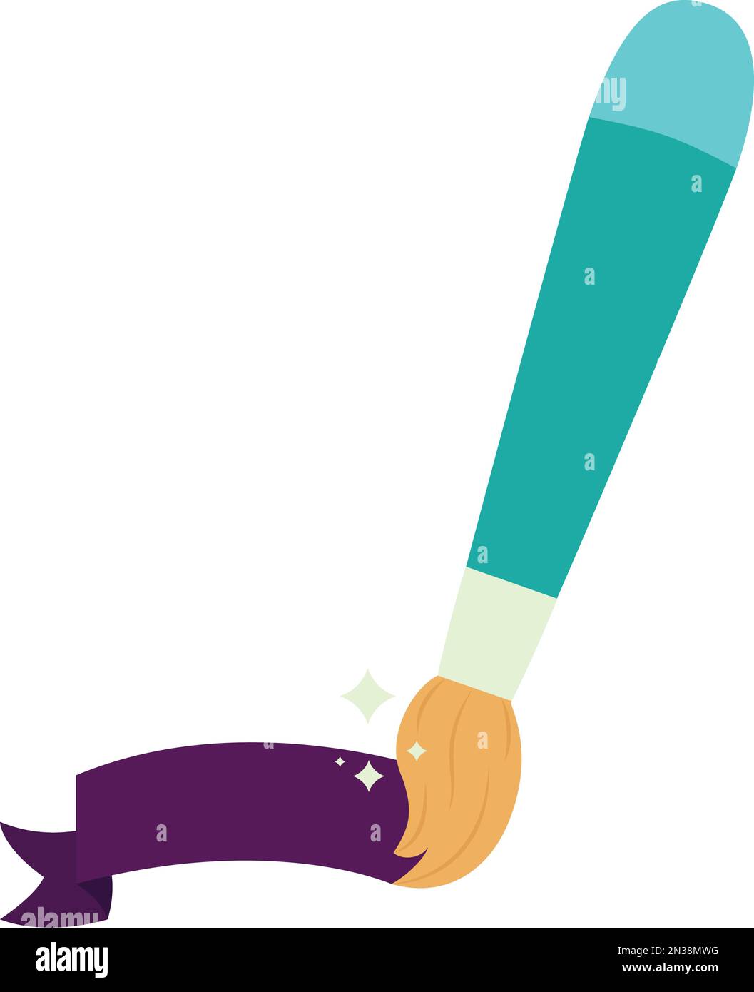 paint brush school supply Stock Vector Image & Art - Alamy