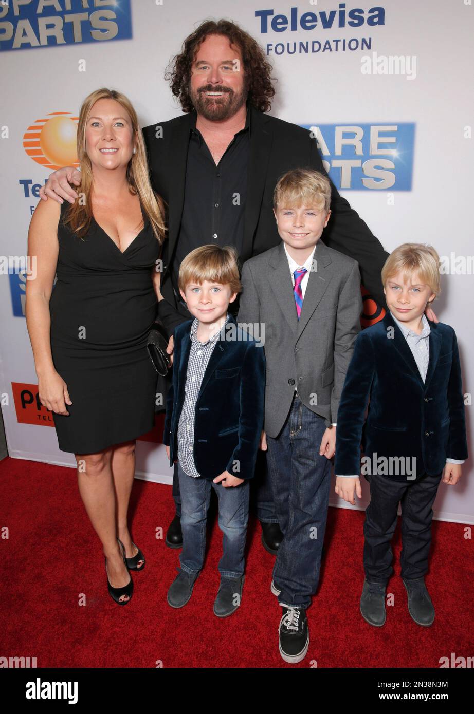 Director Sean McNamara and family attend the Los Angeles Premiere of ...