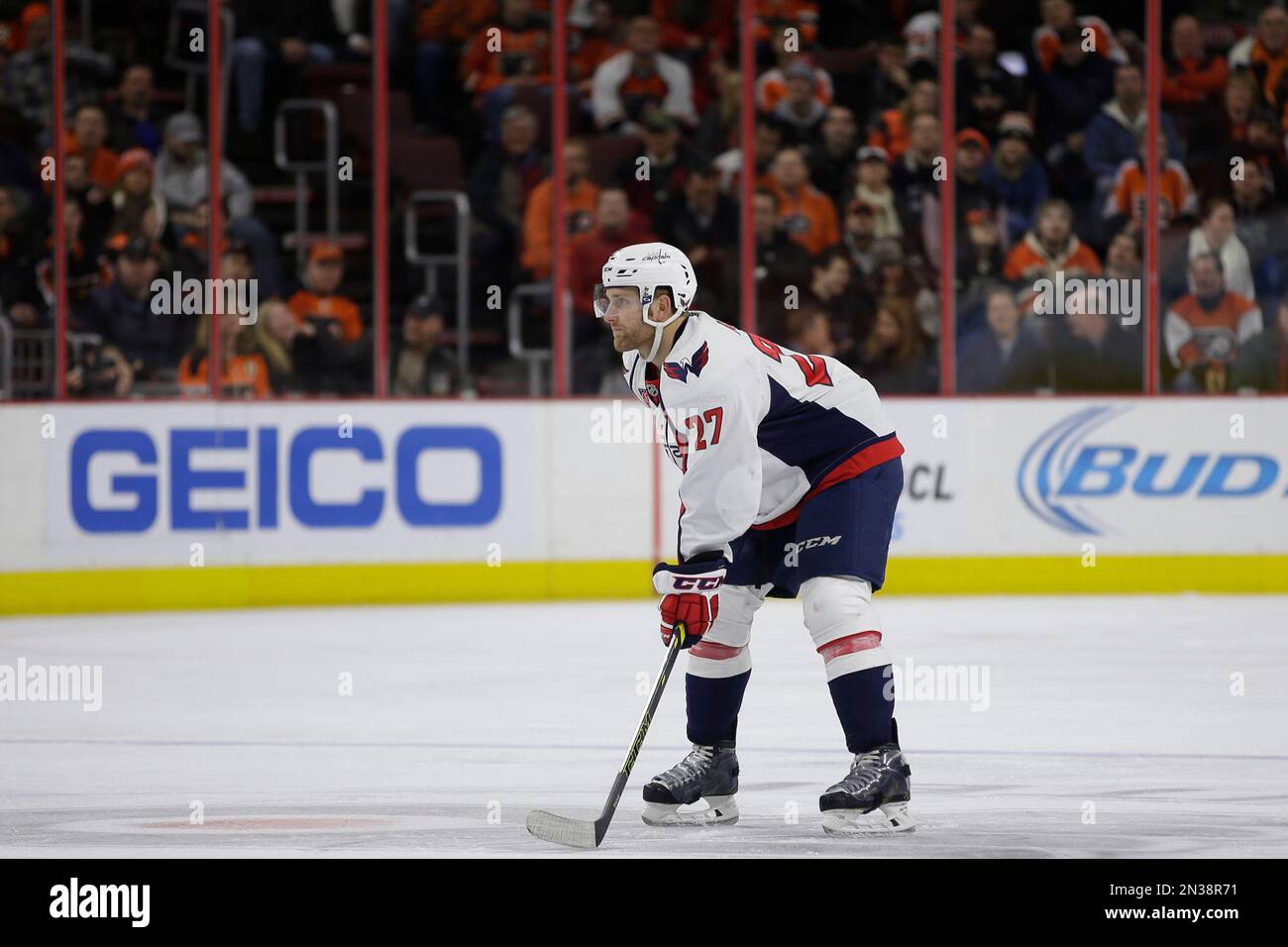 Washington Capitals' Karl Alzner in action during an NHL hockey game ...