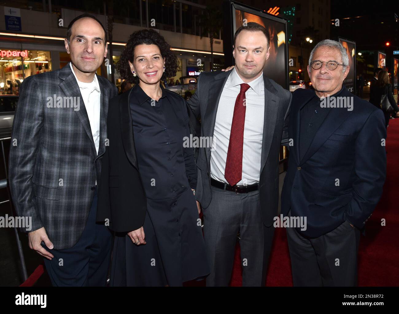 Jon Jashni, from left, Donna Langley, Chairman of Universal Pictures ...