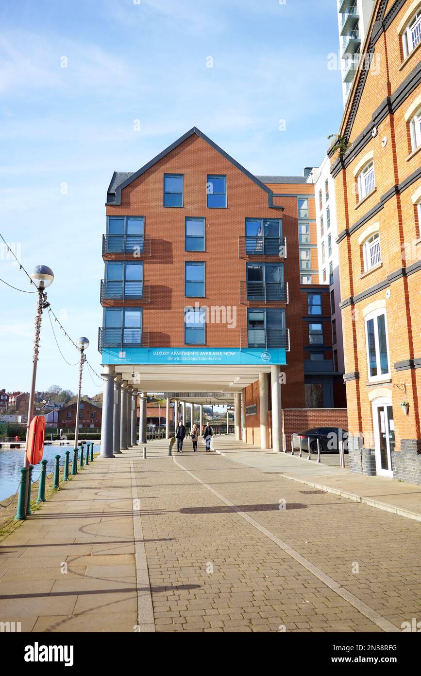 Ipswich waterfront old dock buildings hi-res stock photography and ...