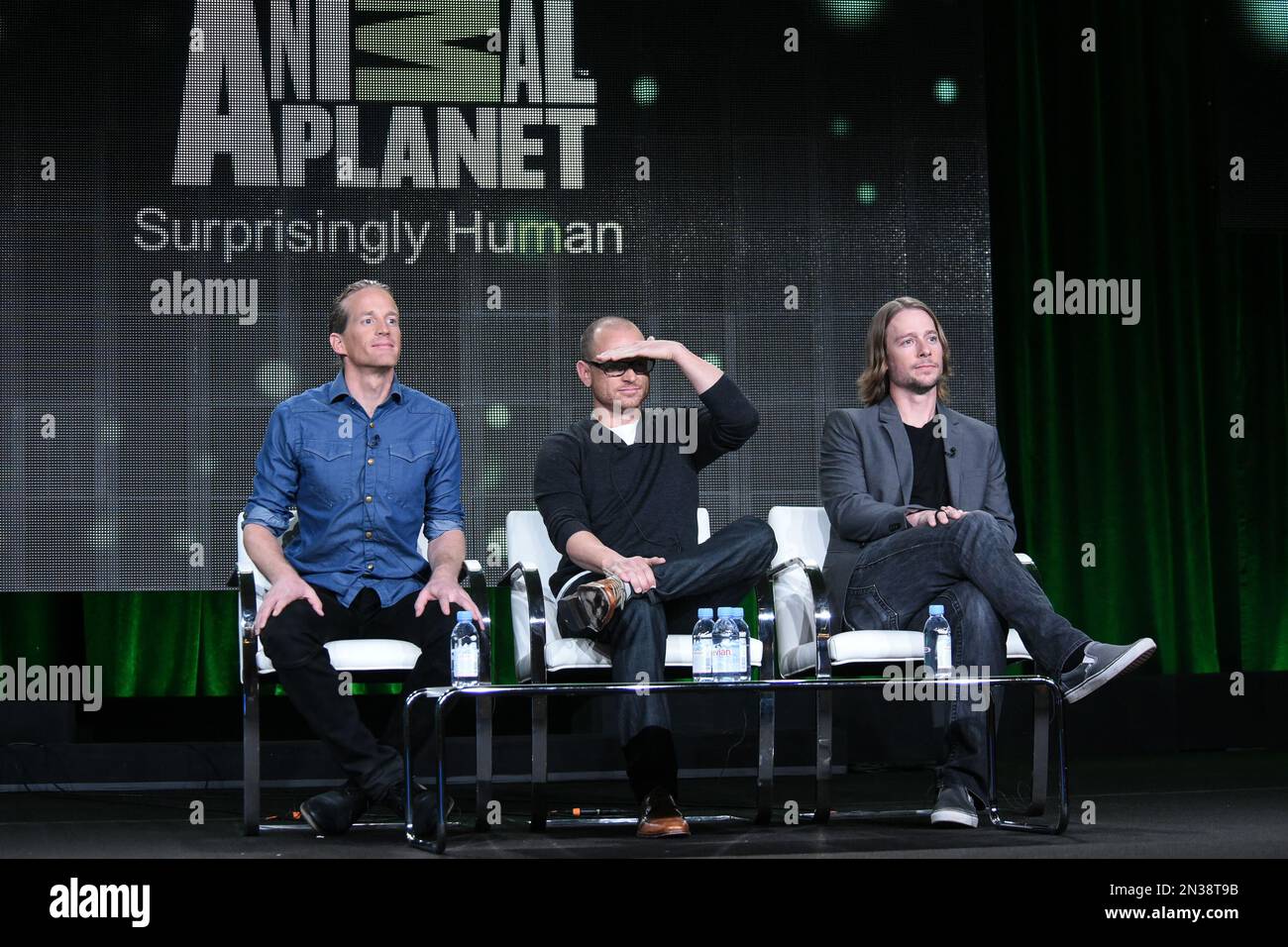 Matt Galland, from left, Blake Josephson, and Danny Bryson speak on ...