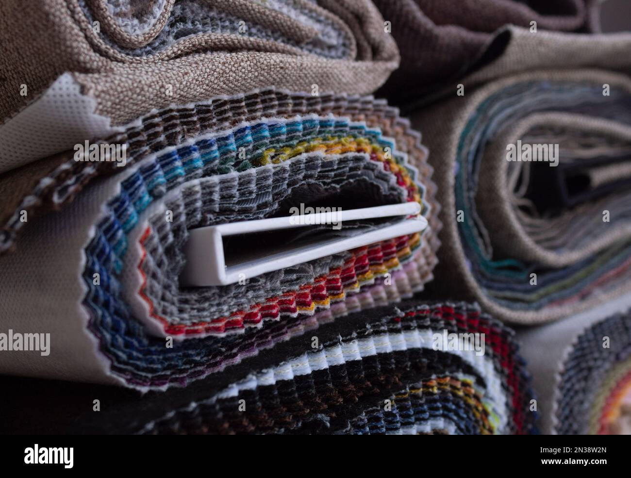 Choosing upholstery fabric color hi-res stock photography and images ...
