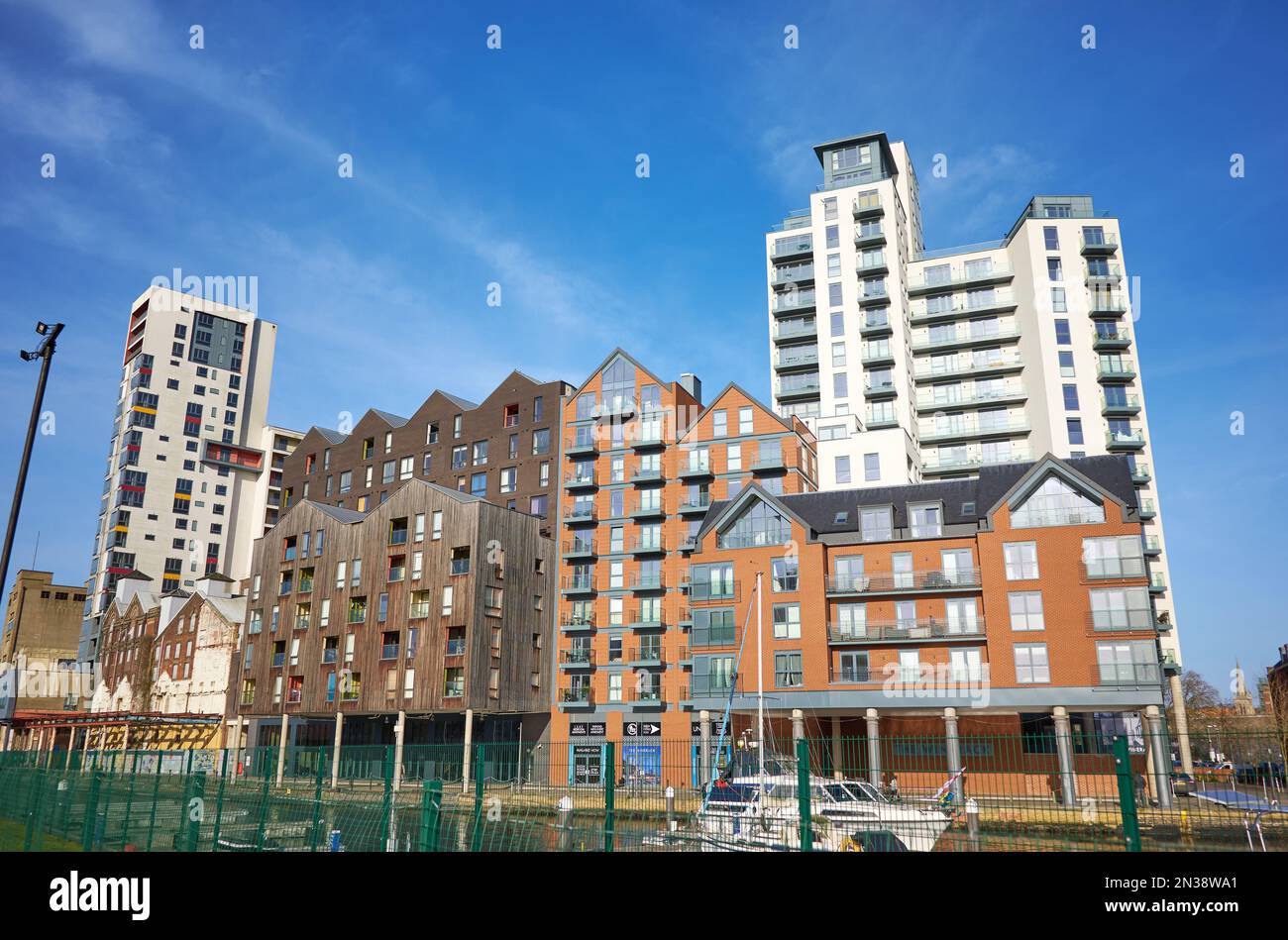Ipswich waterfront old dock buildings hi-res stock photography and ...
