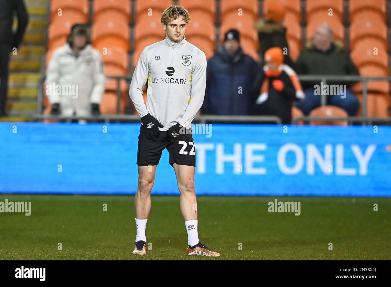 Jack Rudoni #22 of Huddersfield Town during the pre-game warmup ahead ...