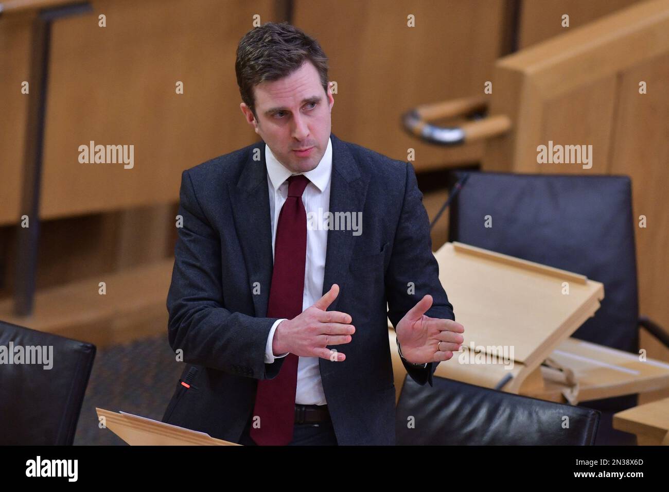 Edinburgh Scotland, UK 07 February 2023 Daniel Johnson at the Scottish ...