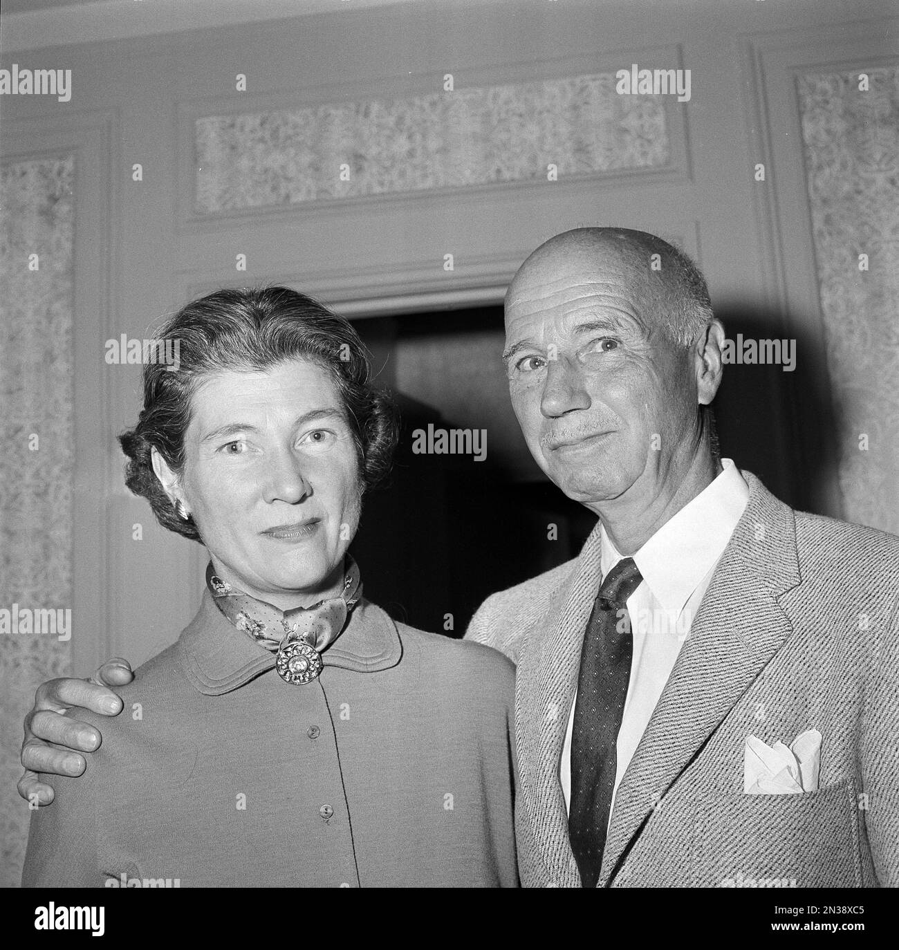 Foremost American artist, Rockwell Kent, right, and his wife, Sally ...
