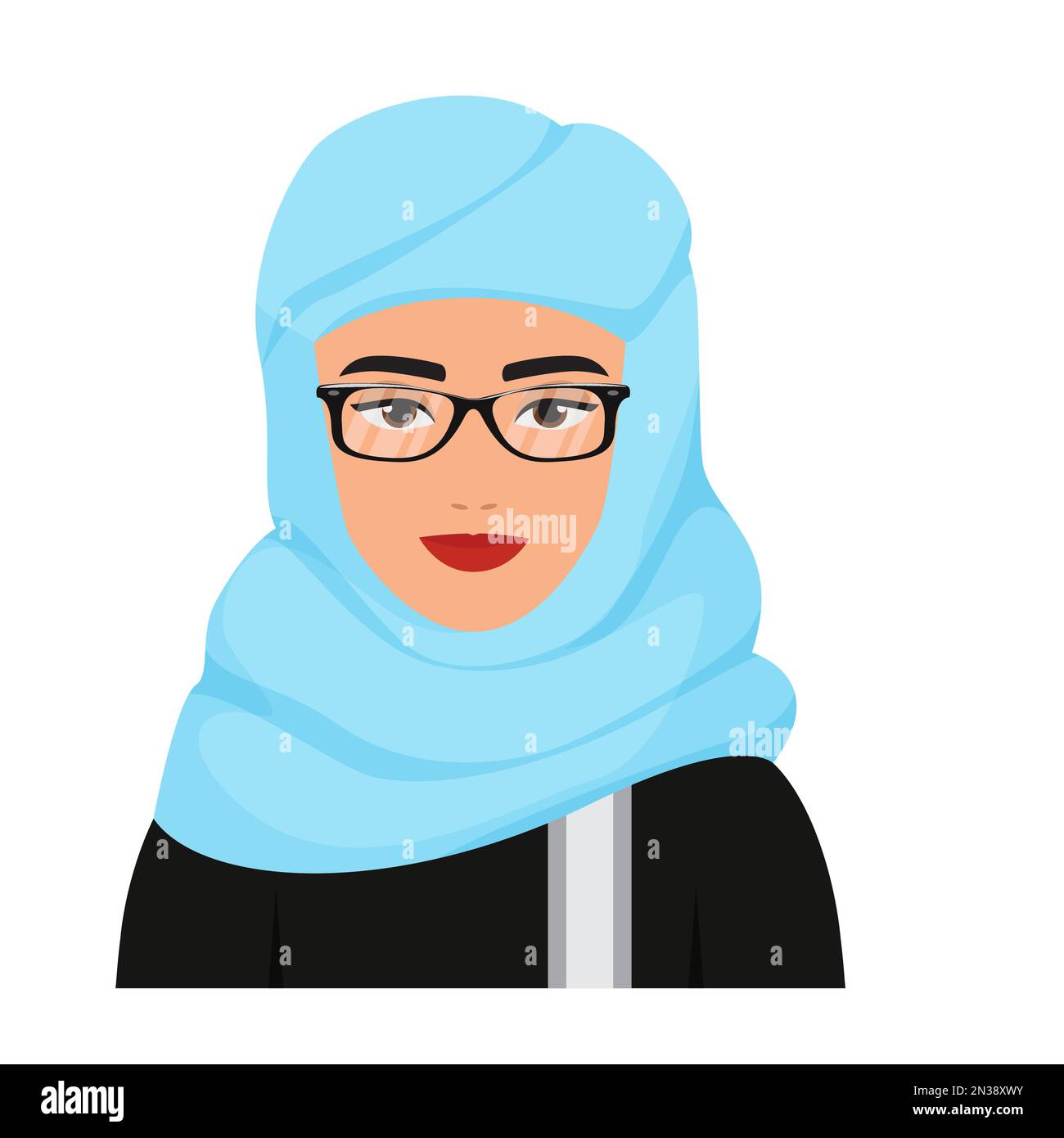 Muslim Women In Hijab Cartoon