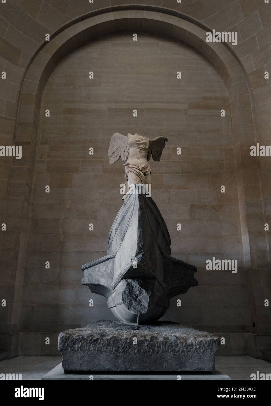 The Winged Victory of Samothrace Greek sculpture in the Louvre museum ...