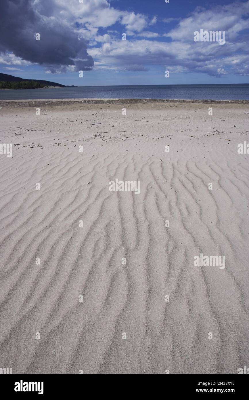 Sand Beach, Lake Superior, Neys Provincial Park, Ontario, Canada Stock ...