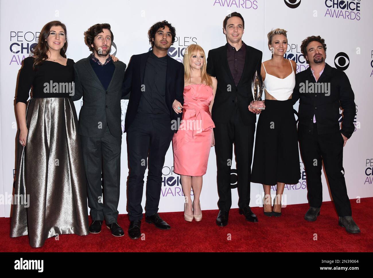 Mayim Bialik, from left, Simon Helberg, Kunal Nayyar, Melissa Rauch ...
