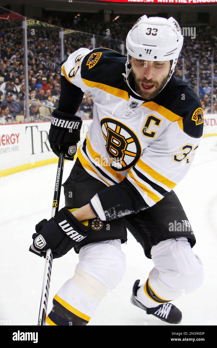 Boston Bruins' Zdeno Chara (33) skates during the second period of an ...