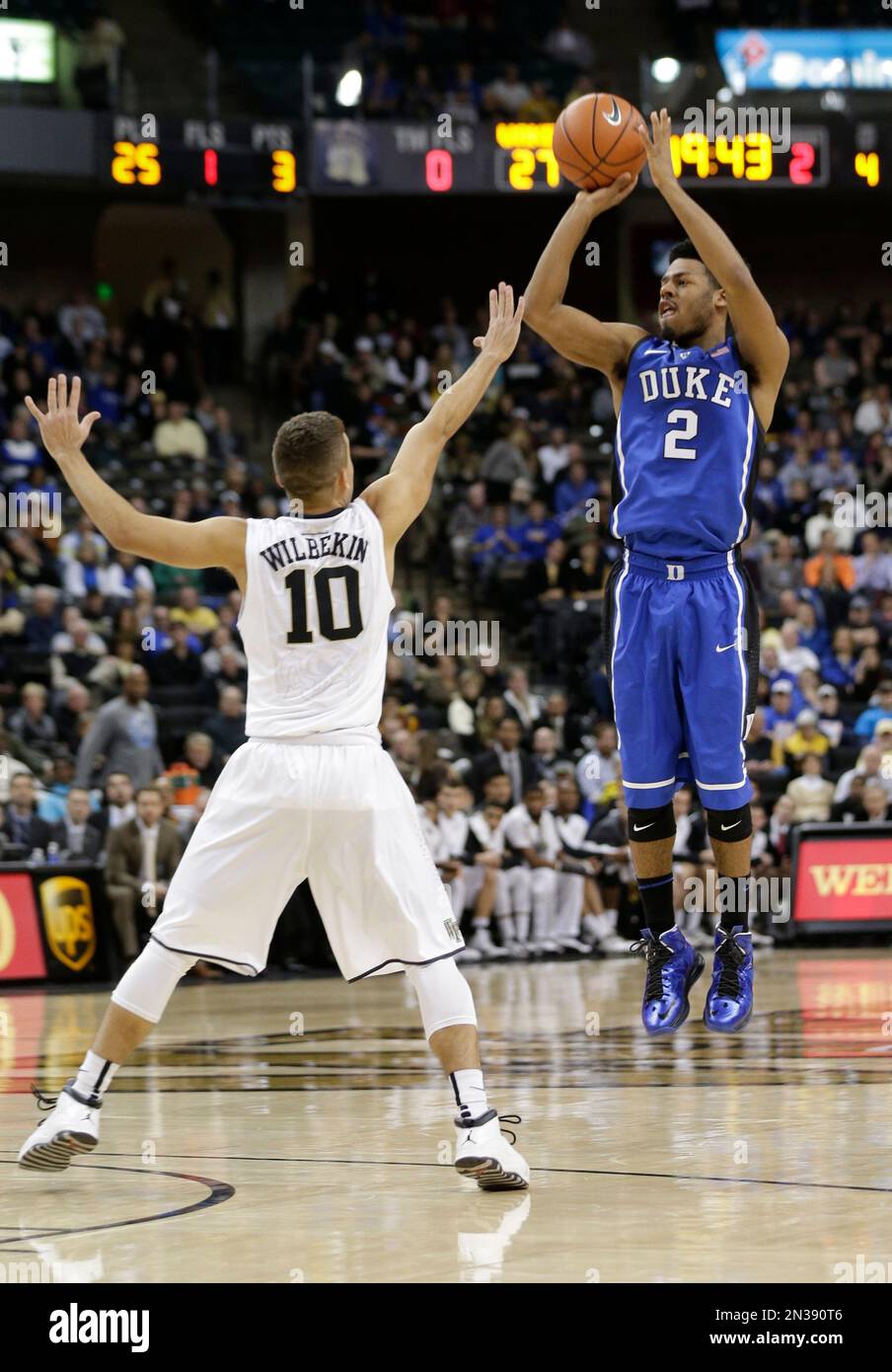Duke's Quinn Cook (2) shoots over Wake Forest's Mitchell Wilbekin (10 ...