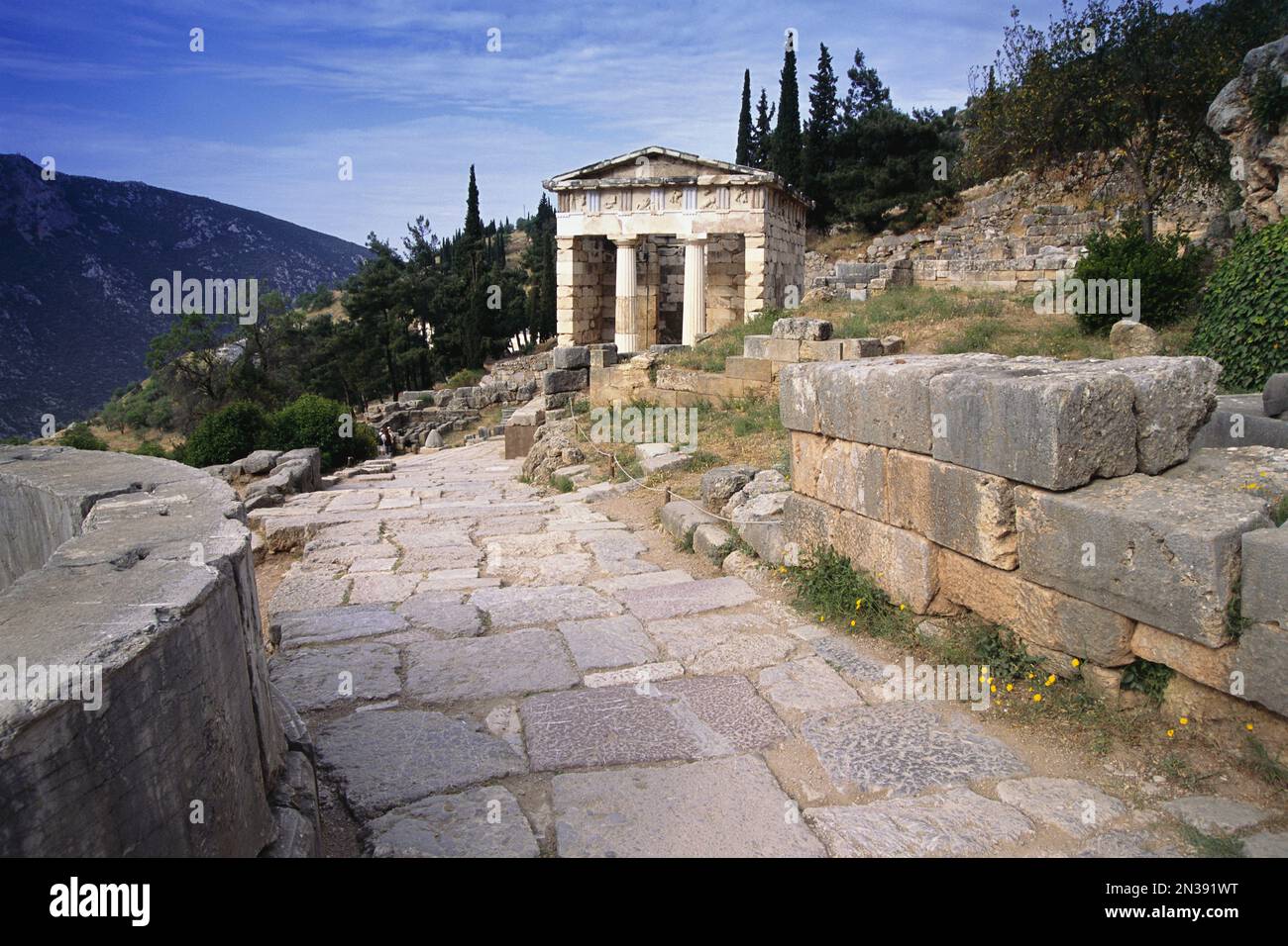 Greece architecture column treasury hi-res stock photography and images ...