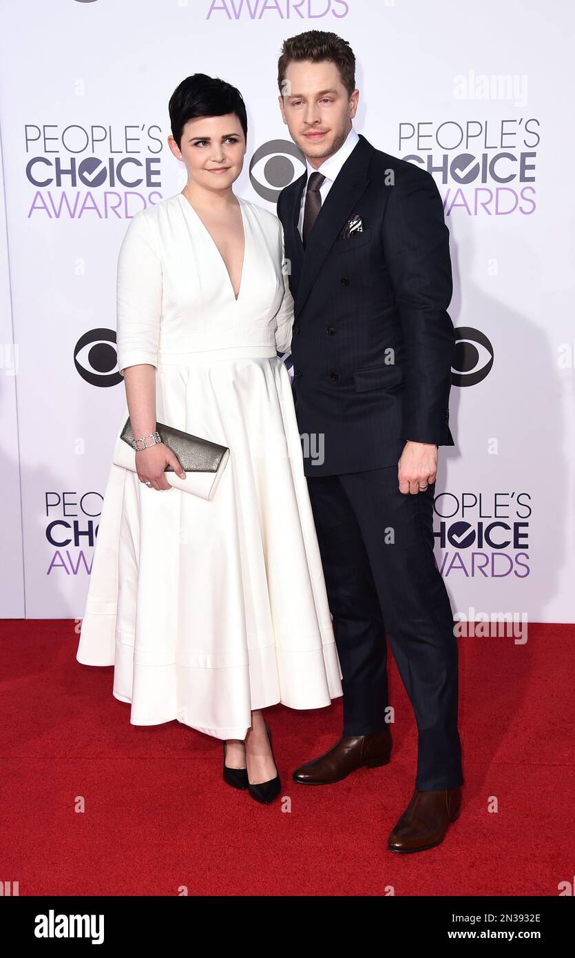 Ginnifer Goodwin, left, and Josh Dallas arrive at the People's Choice ...
