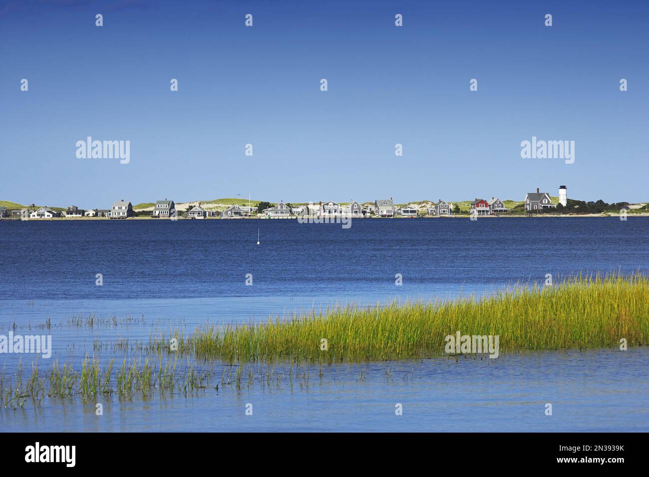 Overview of Coastal Town, Barnstable, Cape Cod, Massachusetts, USA ...
