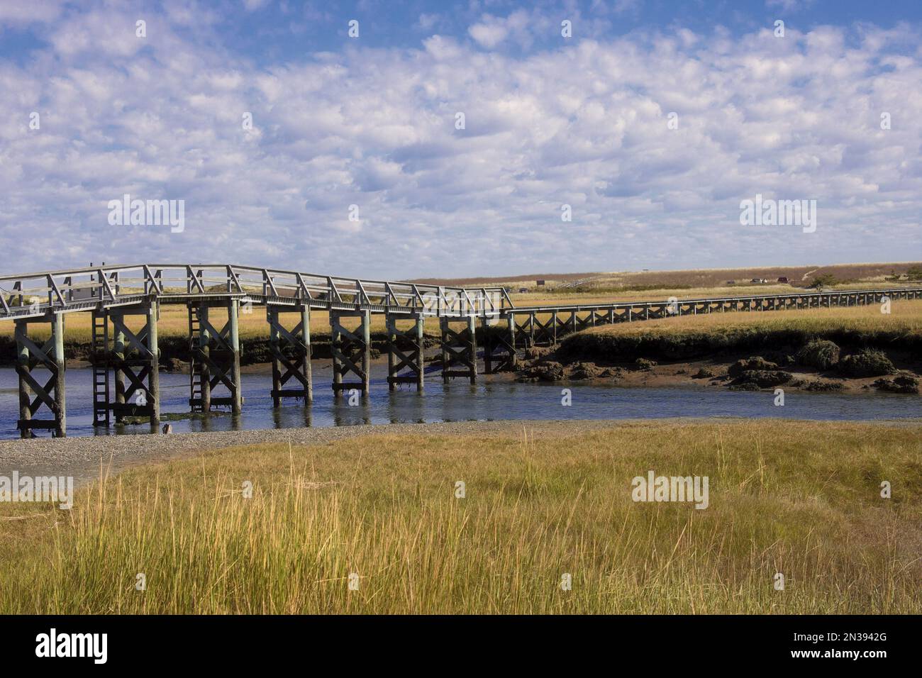 Sandwich Boardwalk and Mill Creek, Sandwich, Cape Cod, Massachusetts ...