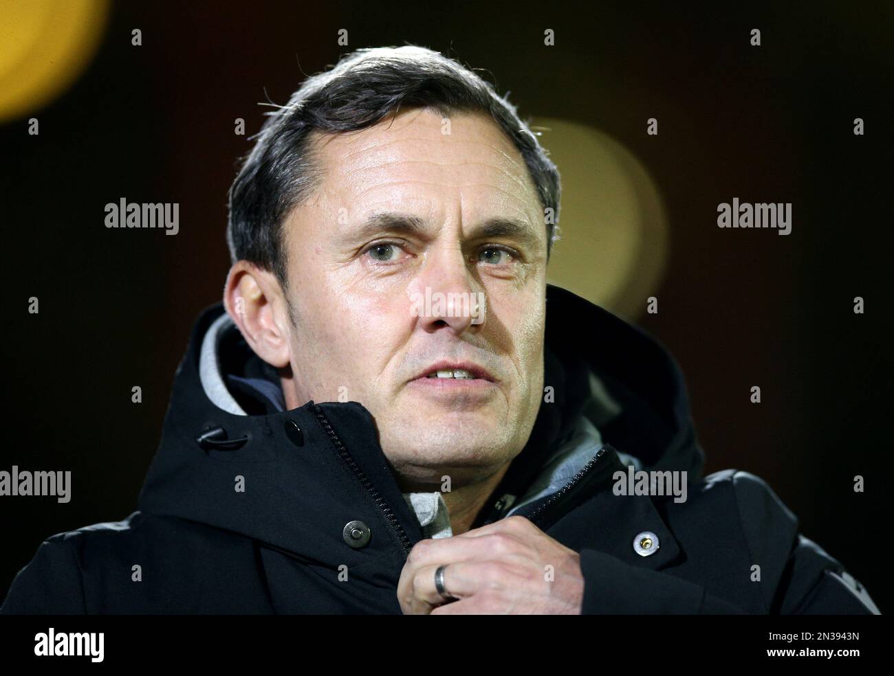 Grimsby Town manager Paul Hurst ahead of the FA Cup fourth round replay ...