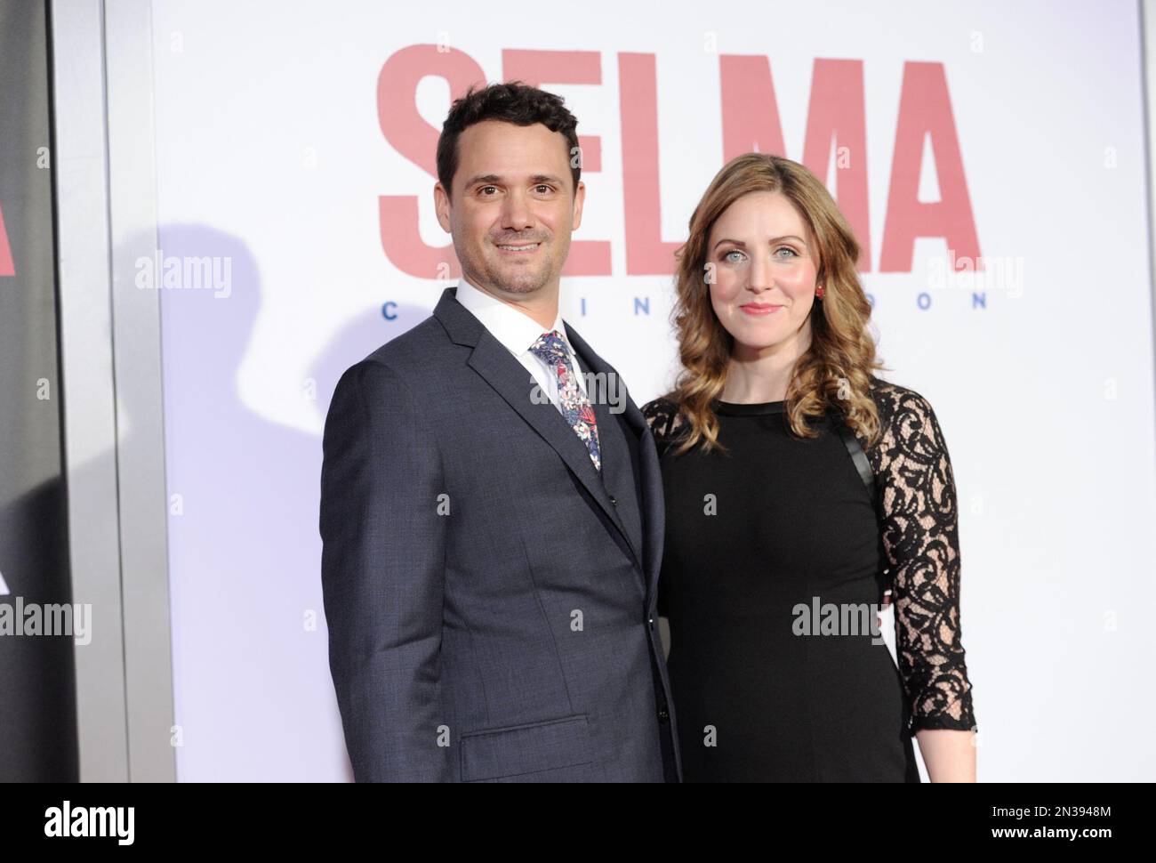 Spencer Averick and guest attend the premiere of "Selma" at the ...