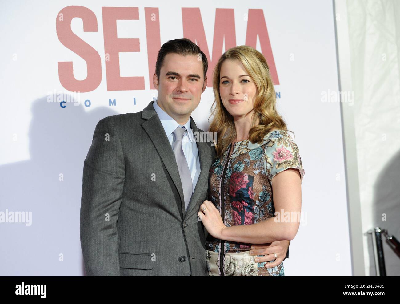 John Lavelle and guest attend the premiere of "Selma" at the Ziegfeld ...