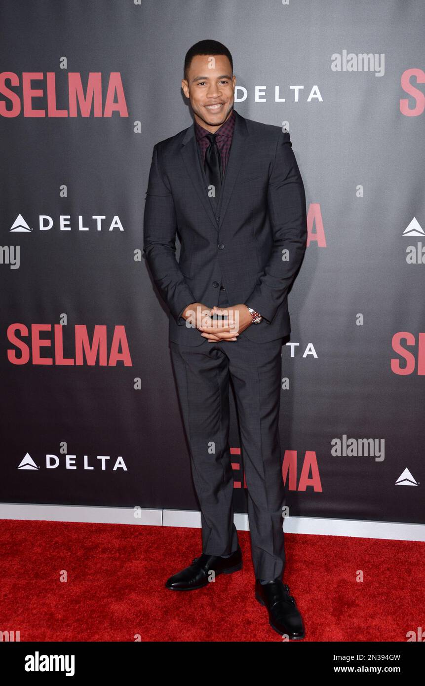 Actor Trai Byers attends the premiere of "Selma" at the Ziegfeld ...