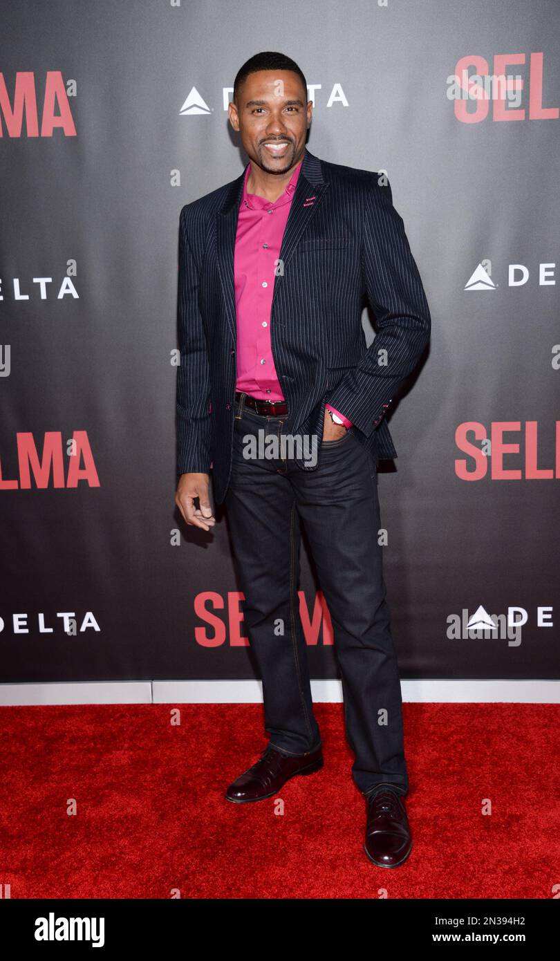 Actor Kent Faulcon attends the premiere of "Selma" at the Ziegfeld ...