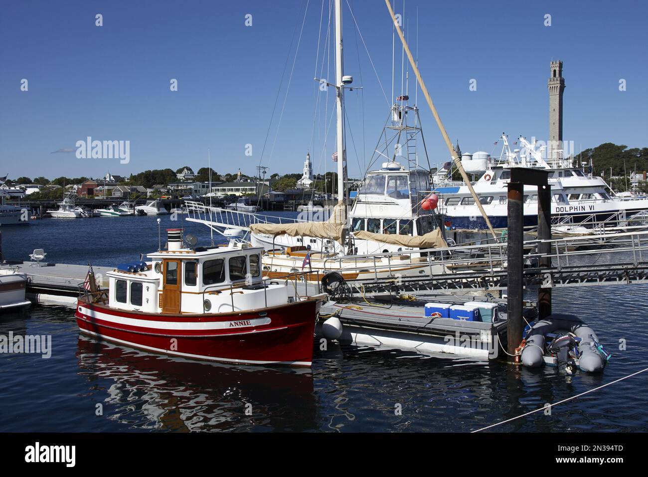 Boats in Harbour, Provincetown, Cape Cod, Massachusetts, USA Stock ...