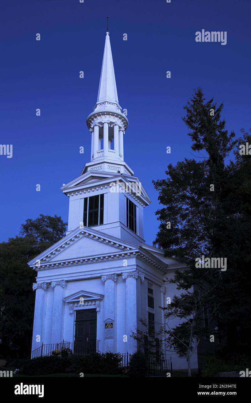 First Church of Christ, Sandwich, Cape Cod, Massachusetts, USA Stock ...