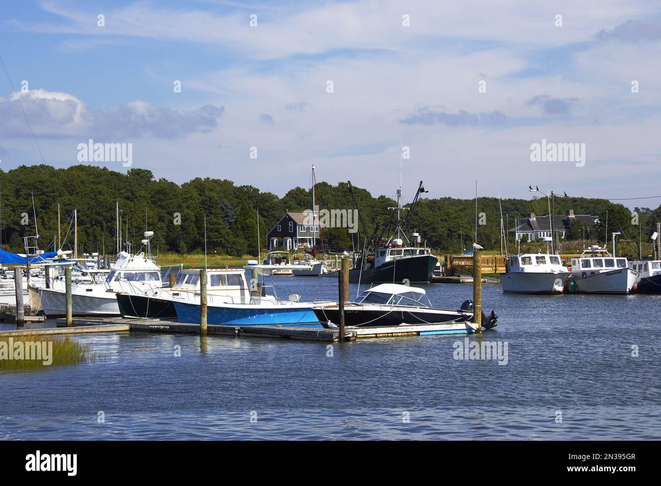 Fishing Boats, Rock Harbor, Orleans, Cape Cod, Massachusetts, USA Stock ...