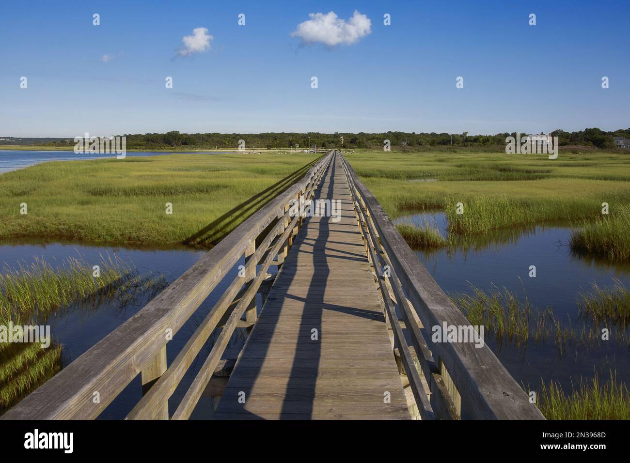 Boardwalk over Marsh, Gray's Beach, Yarmouth, Cape Cod, Massachusetts ...