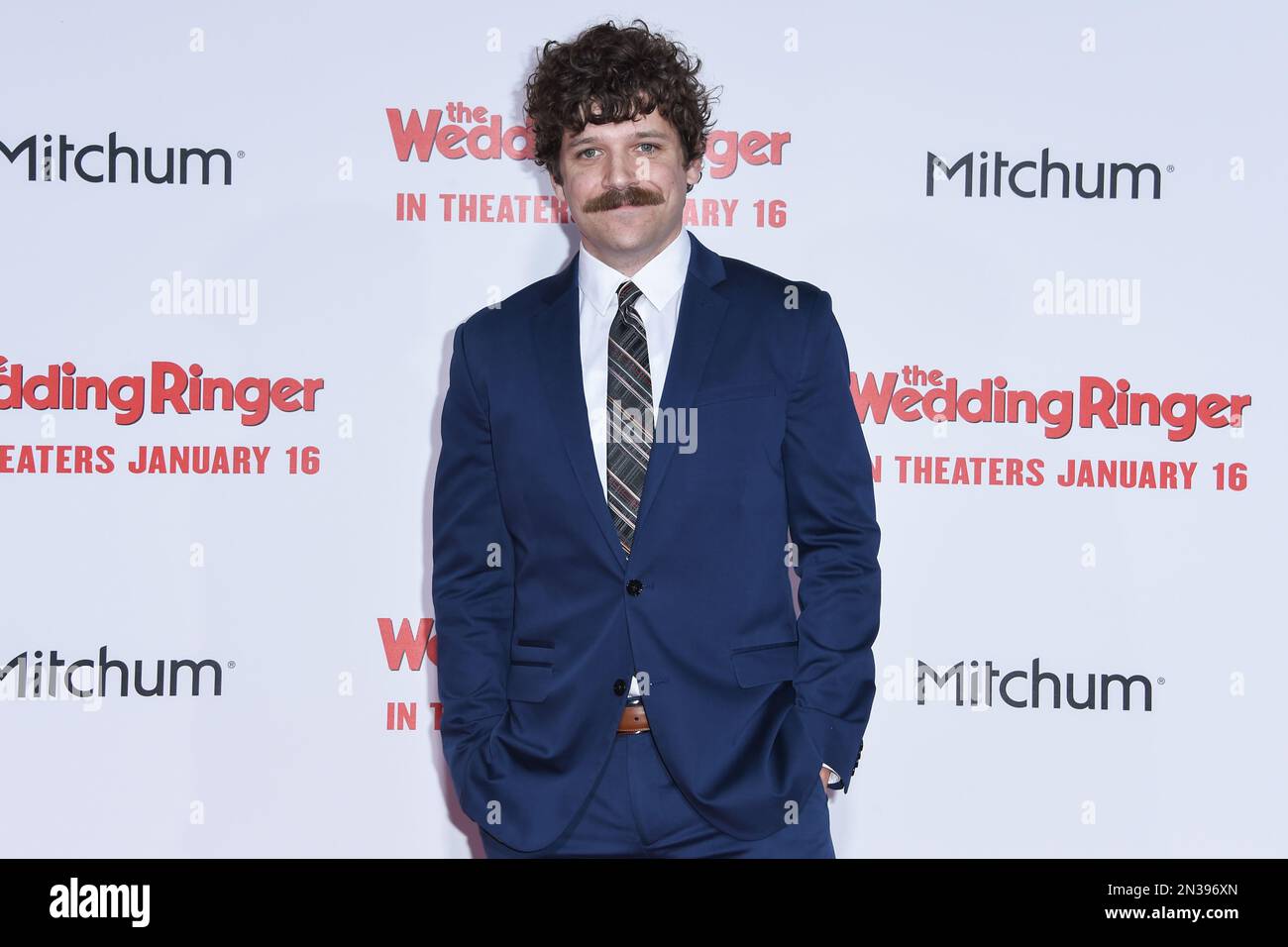 Dan Gill arrives at the LA Premiere Of The Wedding Ringer at the TLC ...