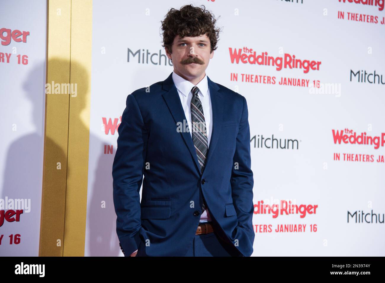 Dan Gill arrives at the LA Premiere Of The Wedding Ringer at the TLC ...