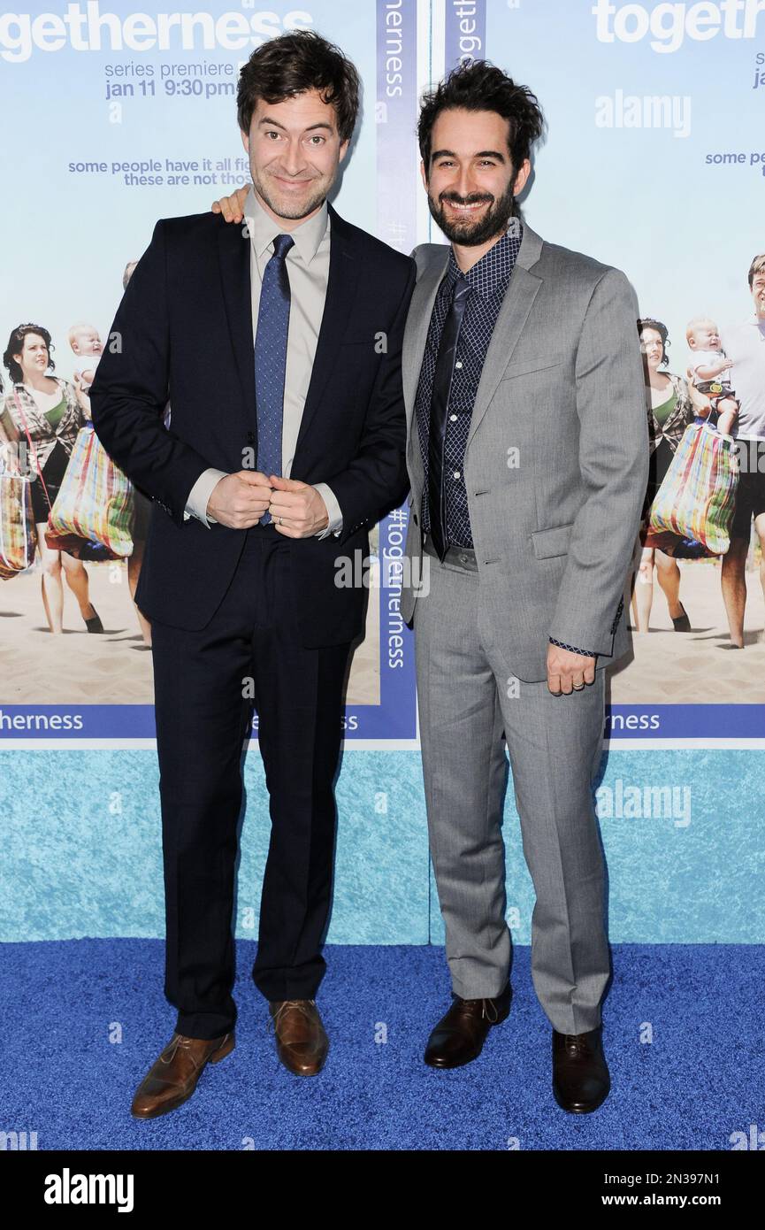Mark Duplass, left, and Jay Duplass arrive at the LA Premiere Of ...