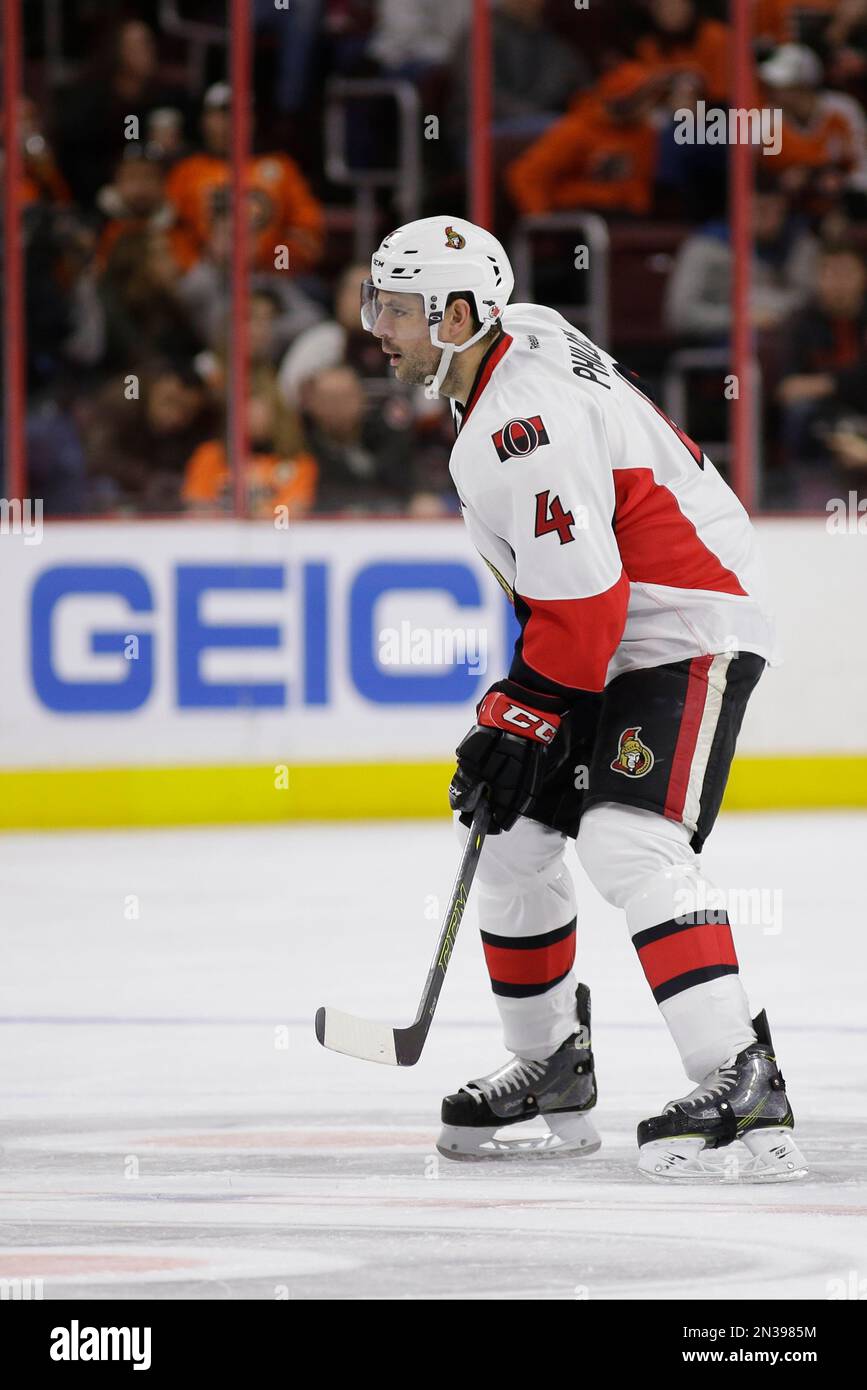 Ottawa Senators' Chris Phillips in action during an NHL hockey game ...